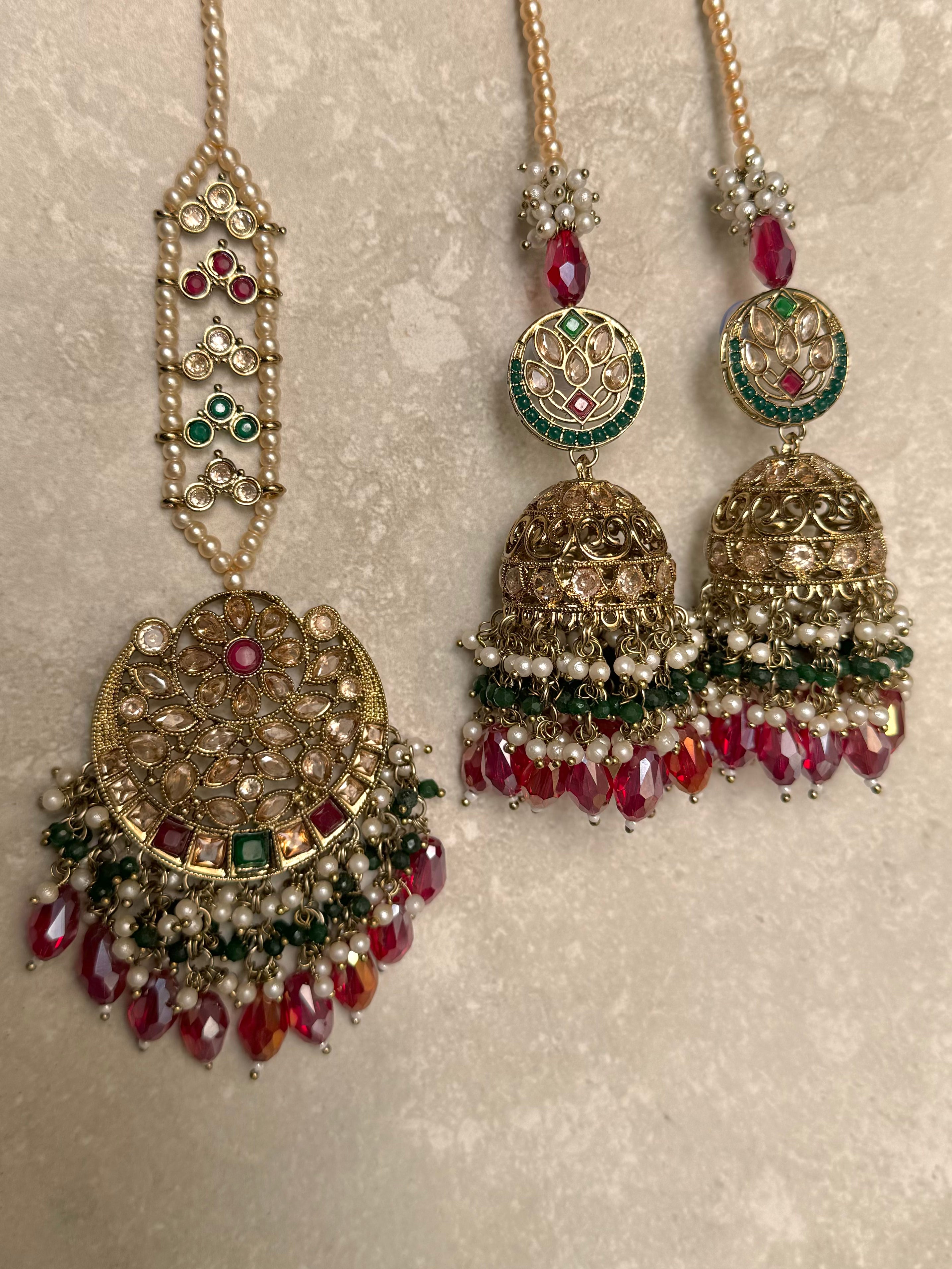 Tikka and Earrings Set – Statement Jewels